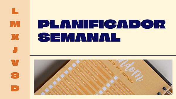 Planificador semanal educación superior | Plantillas de Genially